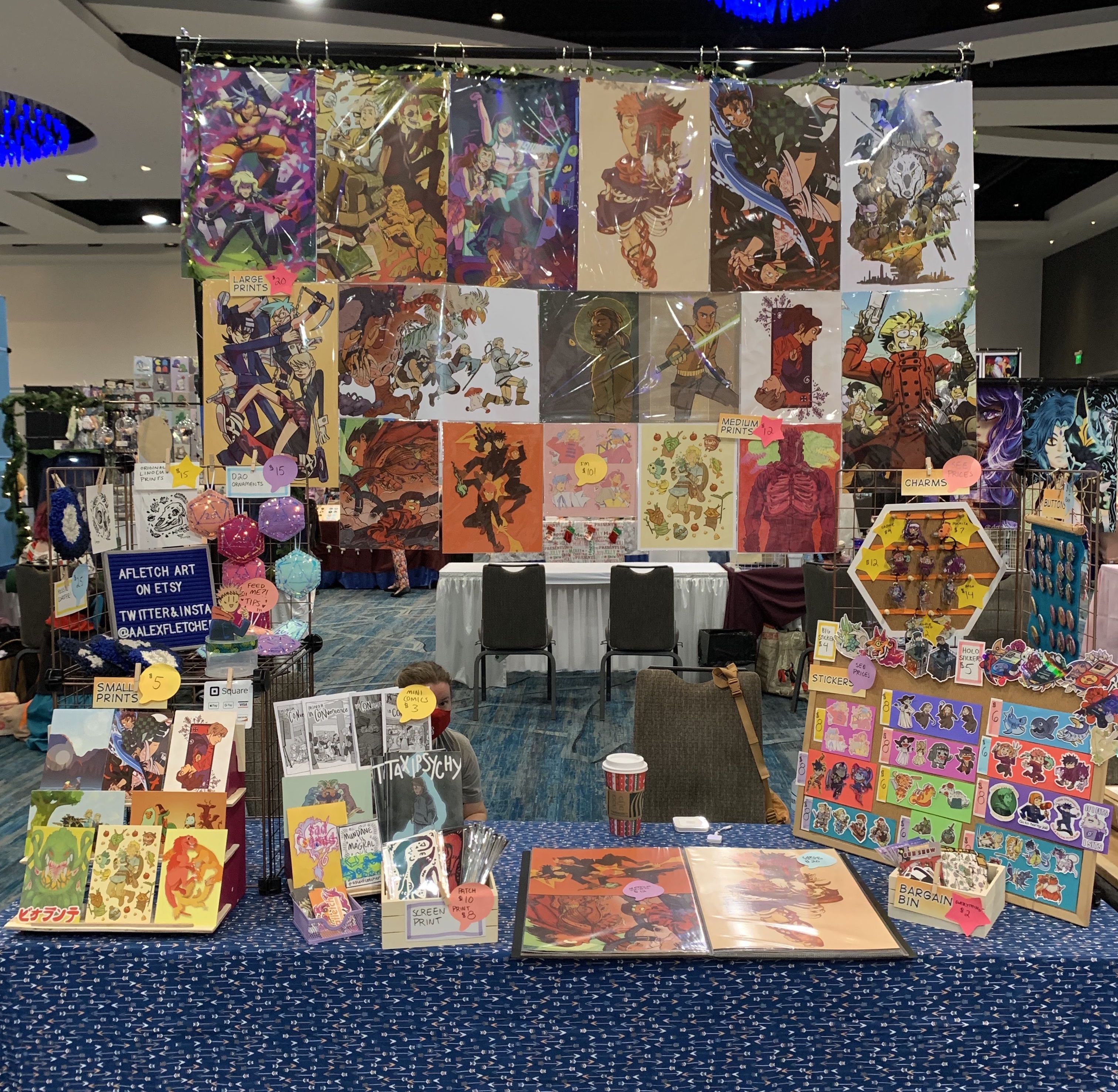 Artist Alley Tables – AFLETCH – Art of Alex Fletcher