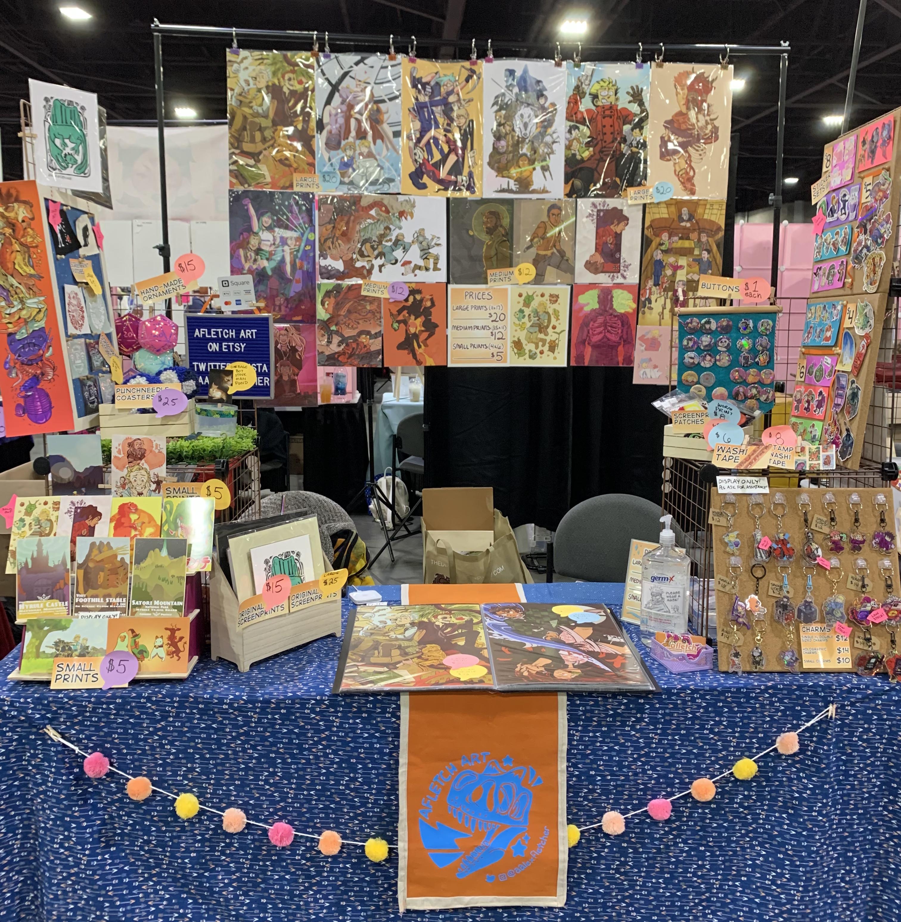 Artist Alley Tables – AFLETCH – Art of Alex Fletcher